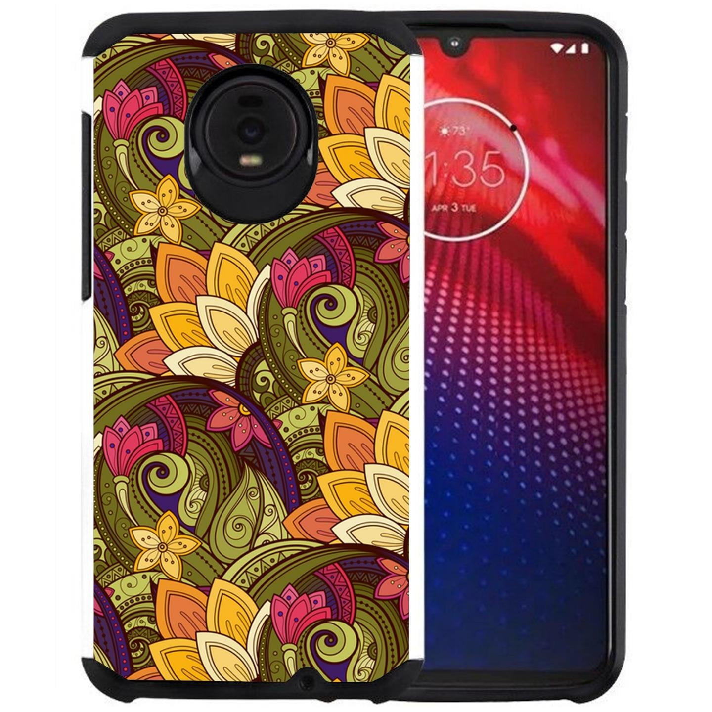 Motorola Moto Z4 Phone Case - Colorful Design Hybrid Armor Case ...