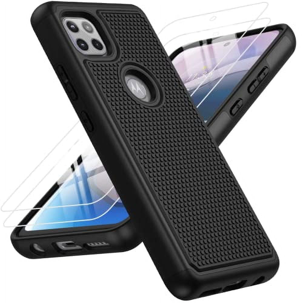 Motorola One 5G Ace Case: Dual Layer, Shockproof, Rugged, Non-Slip ...