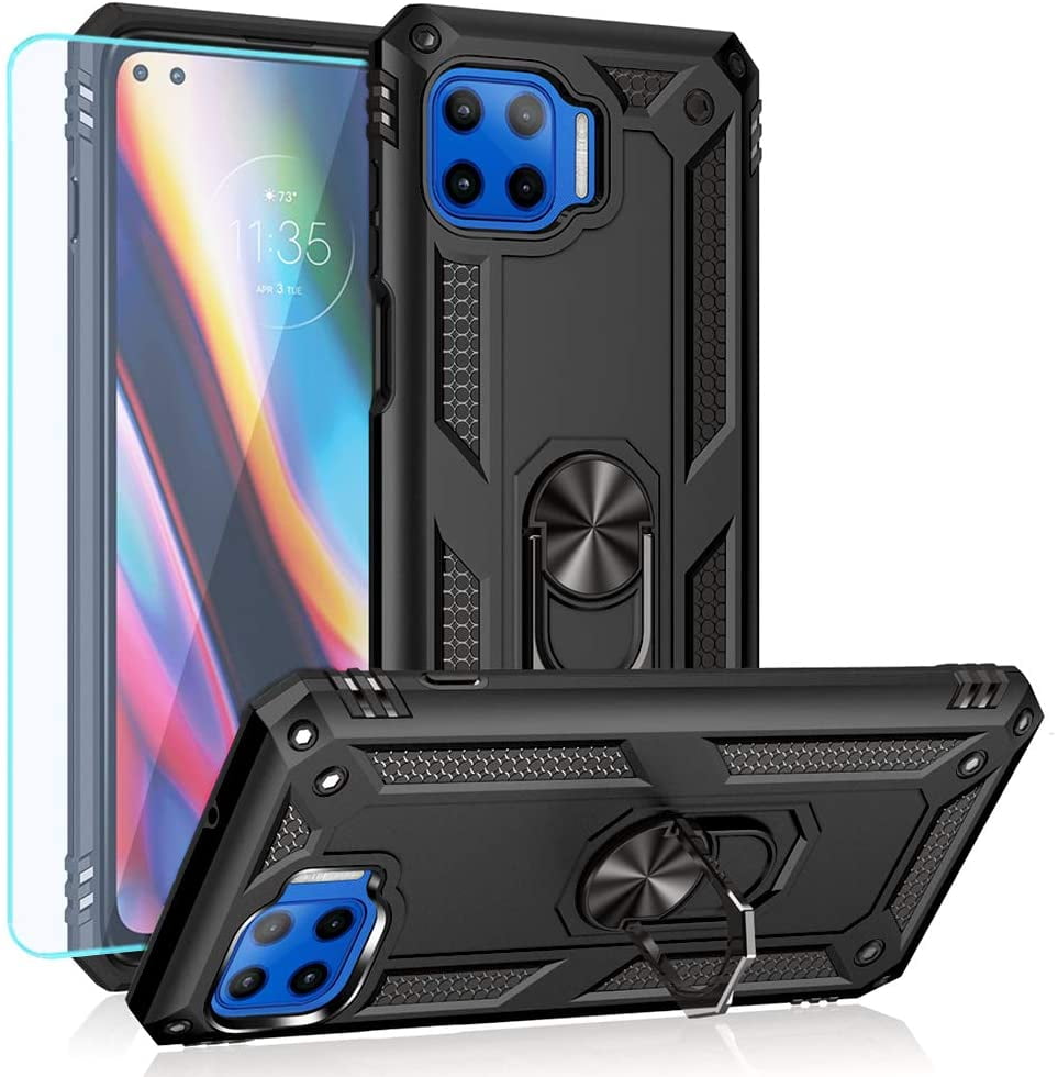 Motorola One 5G Cellular Phone Case, Hybrid Hard PC Soft TPU Shockproof ...