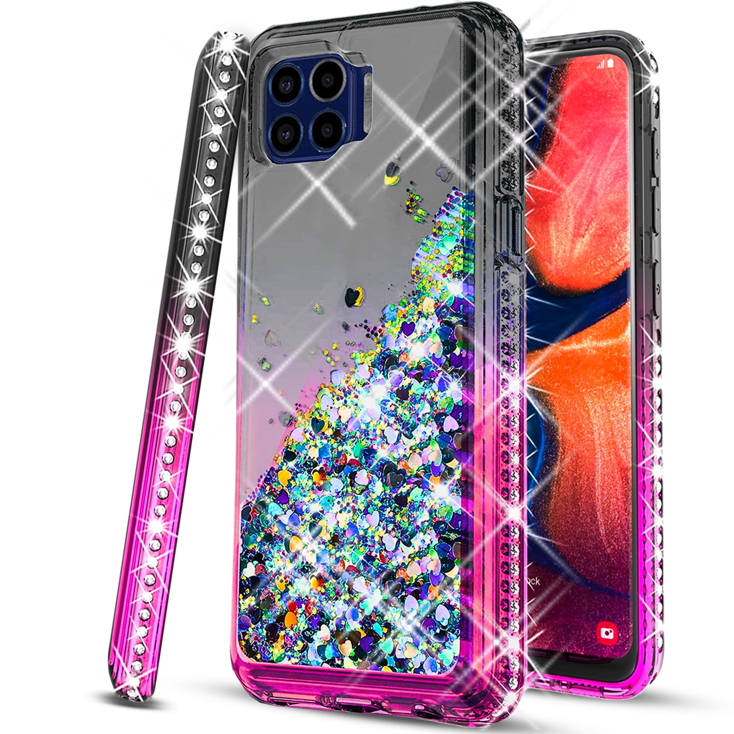 Motorola One 5G UW Case, with [Tempered Glass Protector Included ...