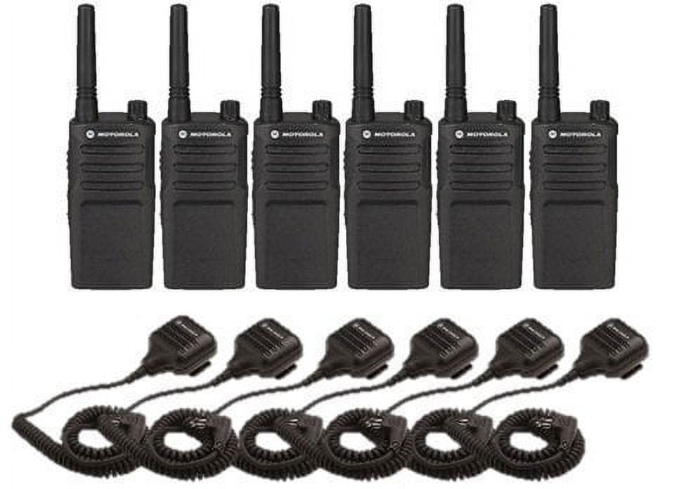 Motorola RMU2040 6 Pack Radio Bundle with Speaker Mics - Walmart.com
