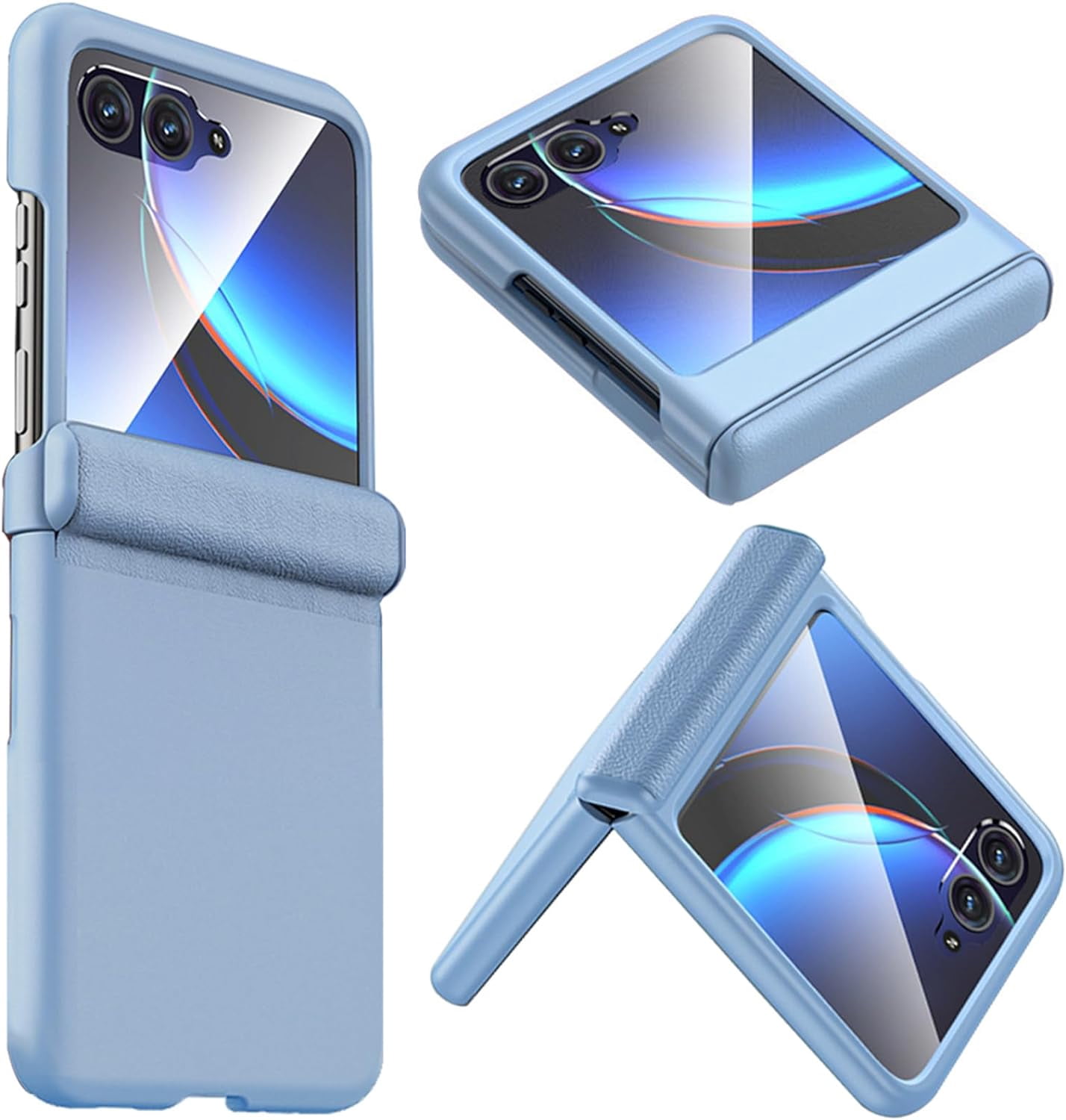 for Motorola Razr+ 2023 Case with Integrated Glass Screen Protector ...