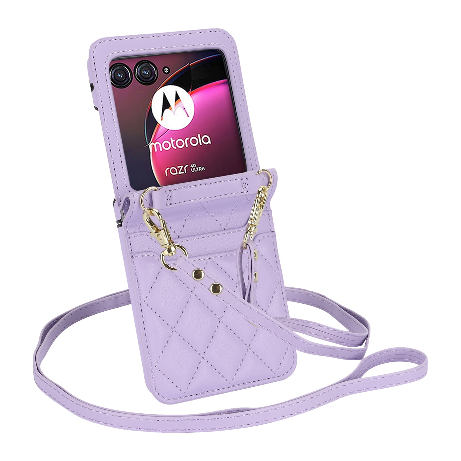 for Motorola Razr+ (2023) Case, Motorola Razr 40 Ultra Case, Crossbody ...