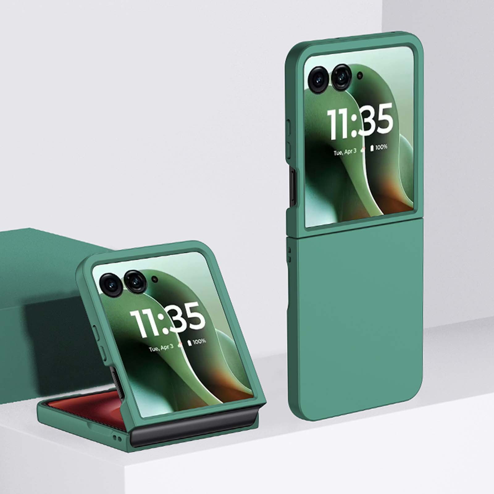 for Motorola Razr 2024 Matte Liquid Silicone Hard [Lightweight ...