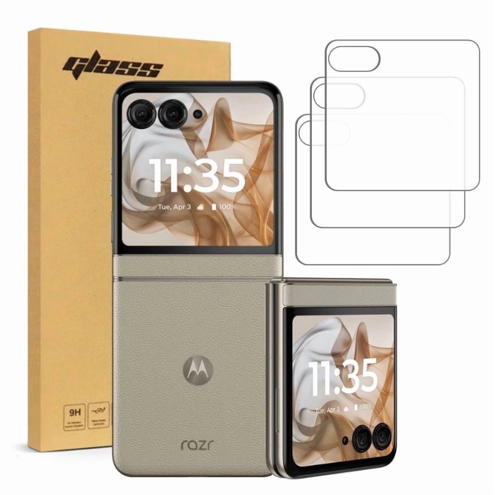 Motorola Razr 50 / Razr Tempered Glass Screen Protector 3 Per Pack ...