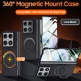 for Motorola Razr Fold Fabric Texture PU Leather+PC Case with Tempered ...