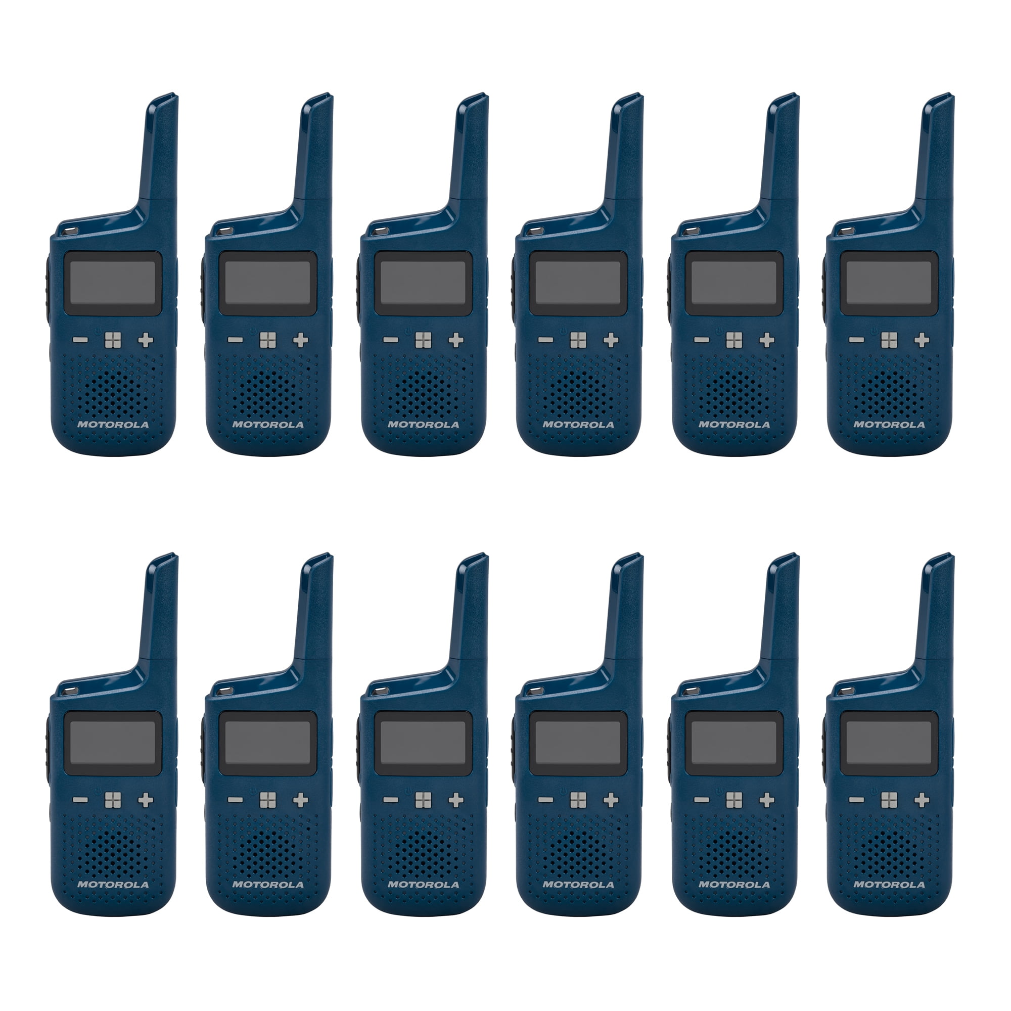 Motorola Solutions T383 25 mi. Two-Way Radio Blue w/Charging Dock 12 ...