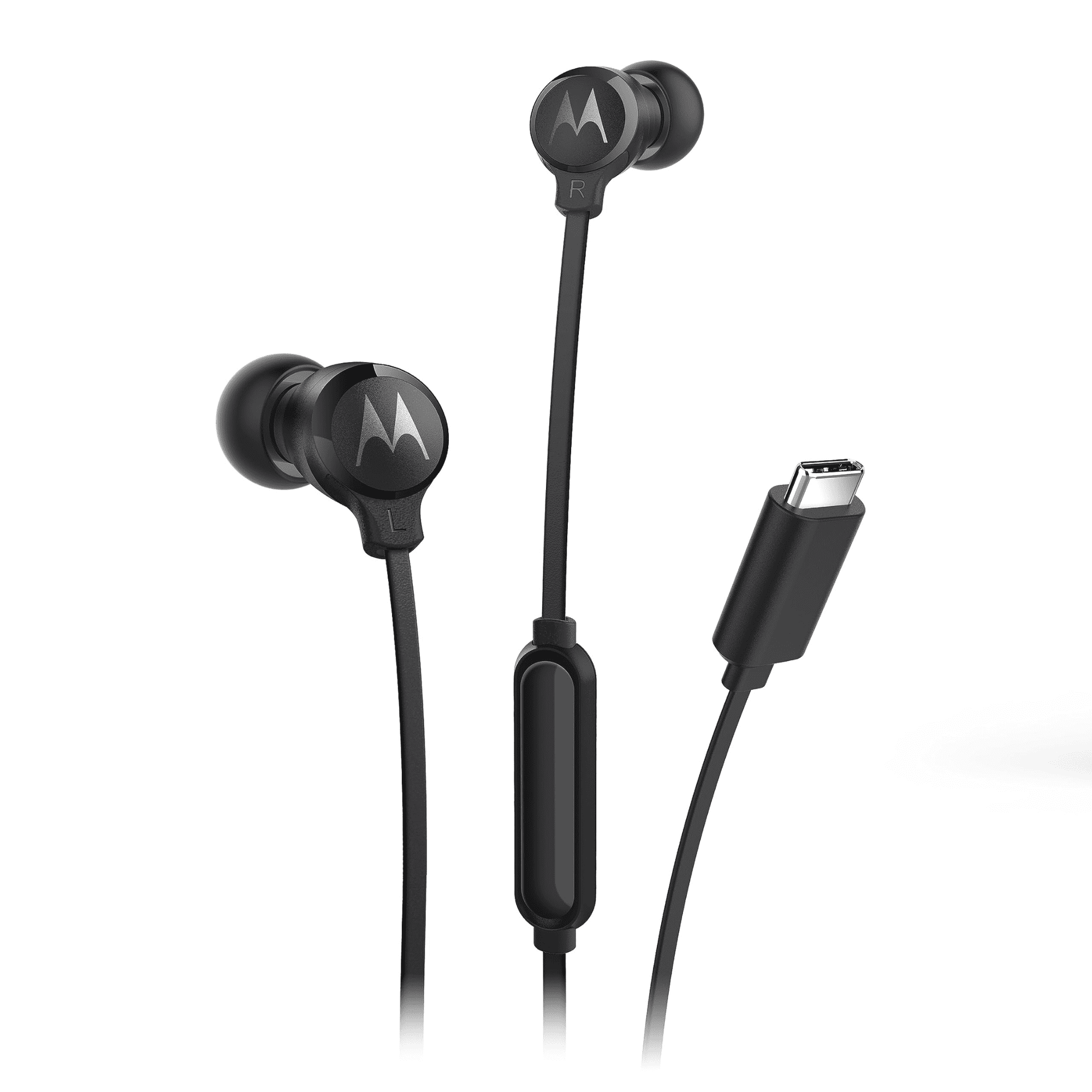 Motorola Sound 3C-S Wired Earbuds with Mic, USB-C, for iPhone & Android ...