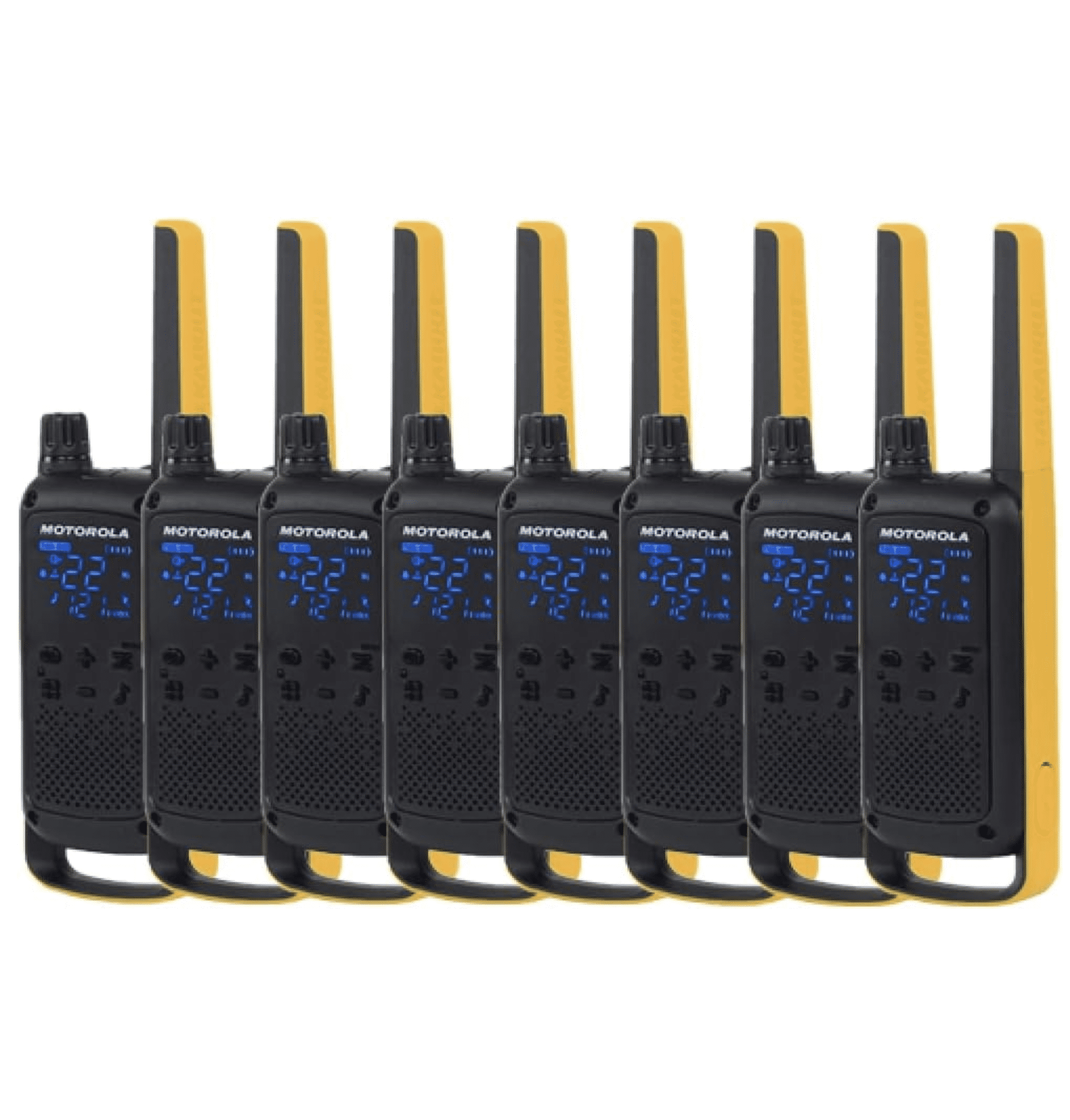 Motorola Talkabout T470 Two Way Radio 8-Pack Walkie Talkies Black ...