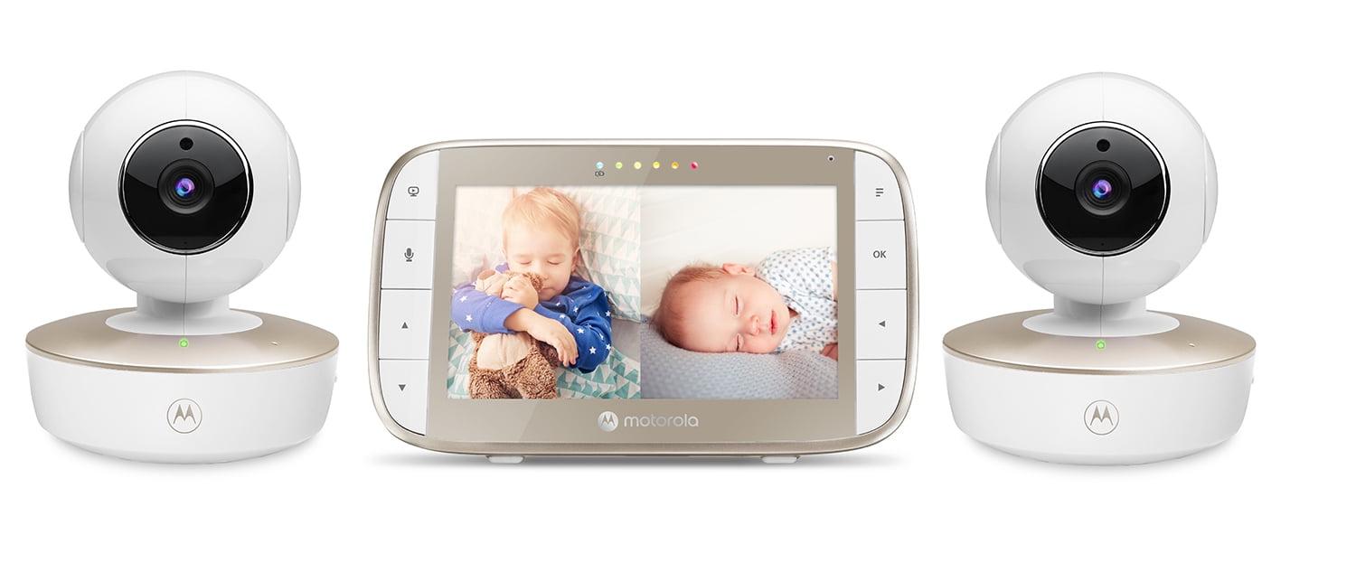 "Motorola Long Range Video Baby Monitor VM50G-2 w/ 5"" Screen, 2 Remote ...