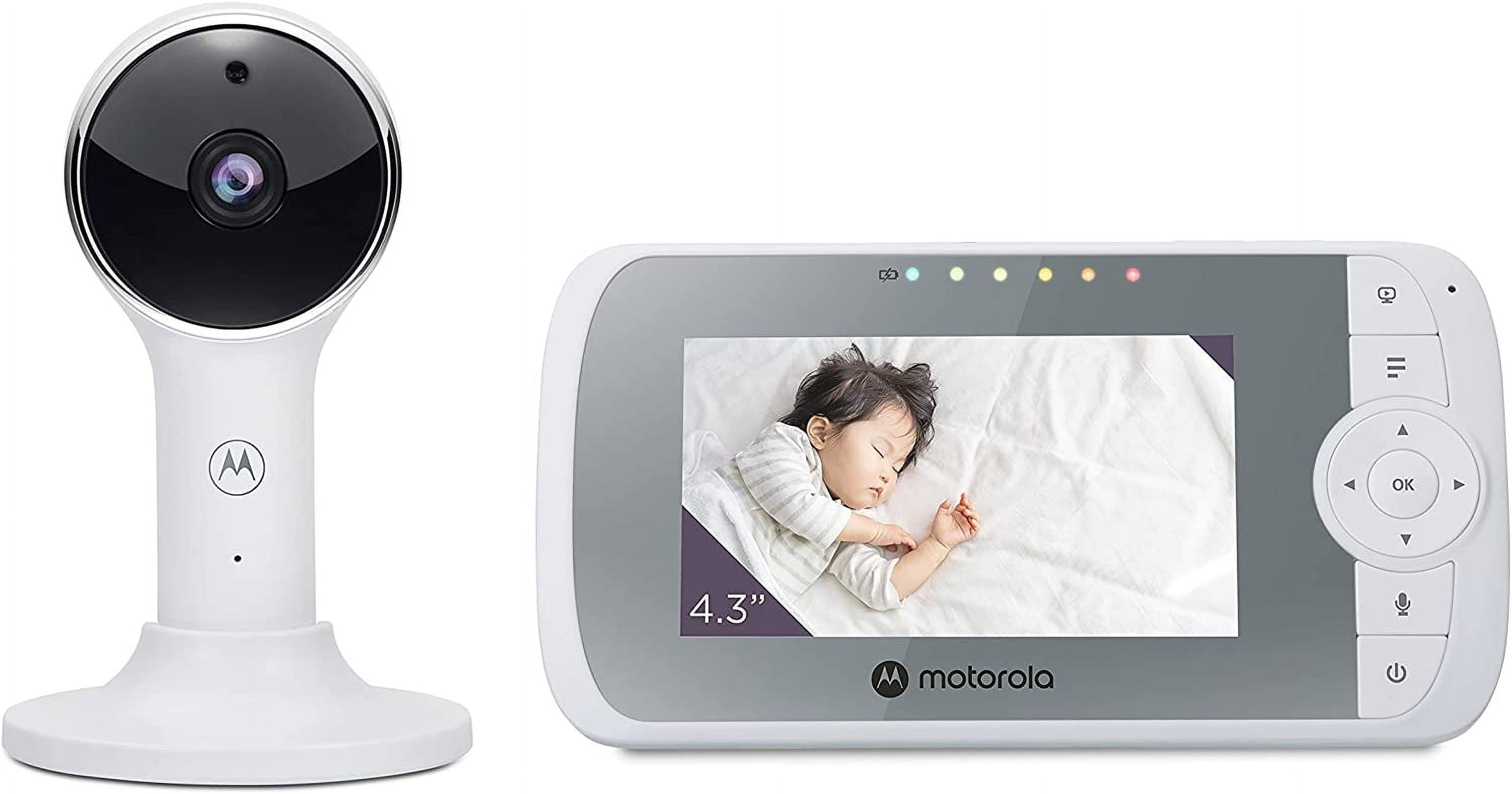 Motorola VM64 Full HD 1080p Wi-Fi Video Baby Monitor w/ 4.3" Color ...