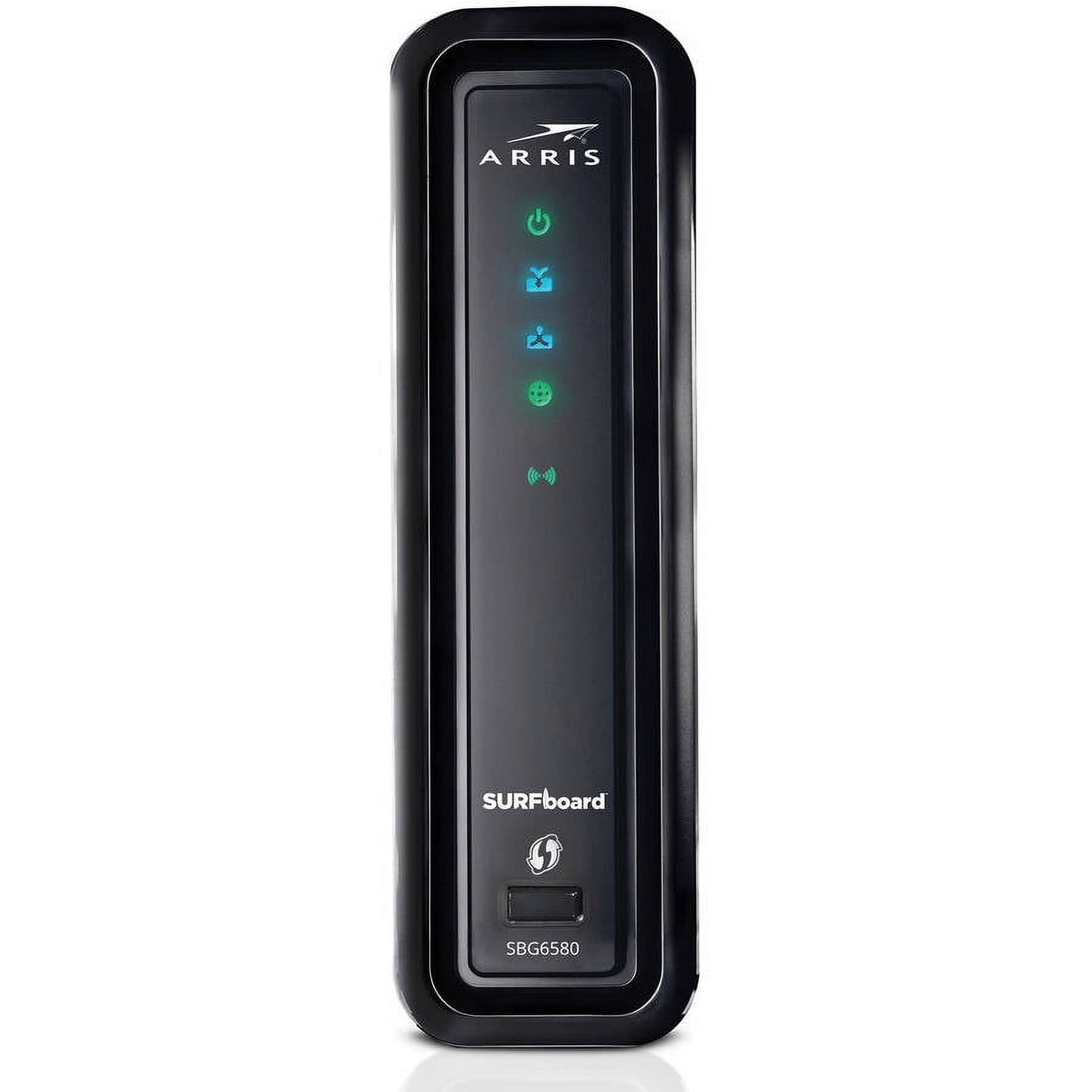 Pre-Owned Motorola Wi-Fi Dual-Band Modem-Router Combo, SBG6580, Black ...