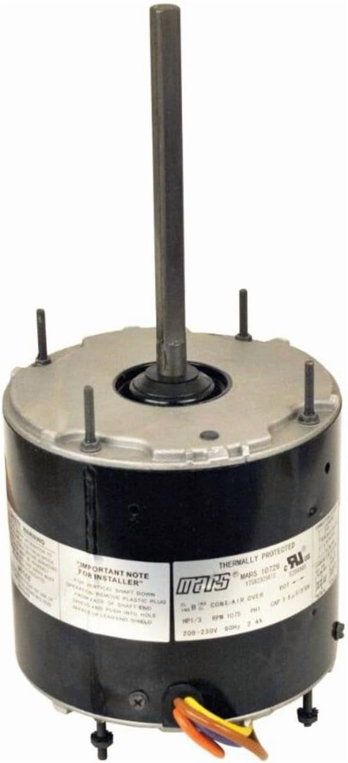 Motors & Armatures 10728 1/4 hp 1075 RPM - 1 Speed 1.8 Amp Outdoor ...