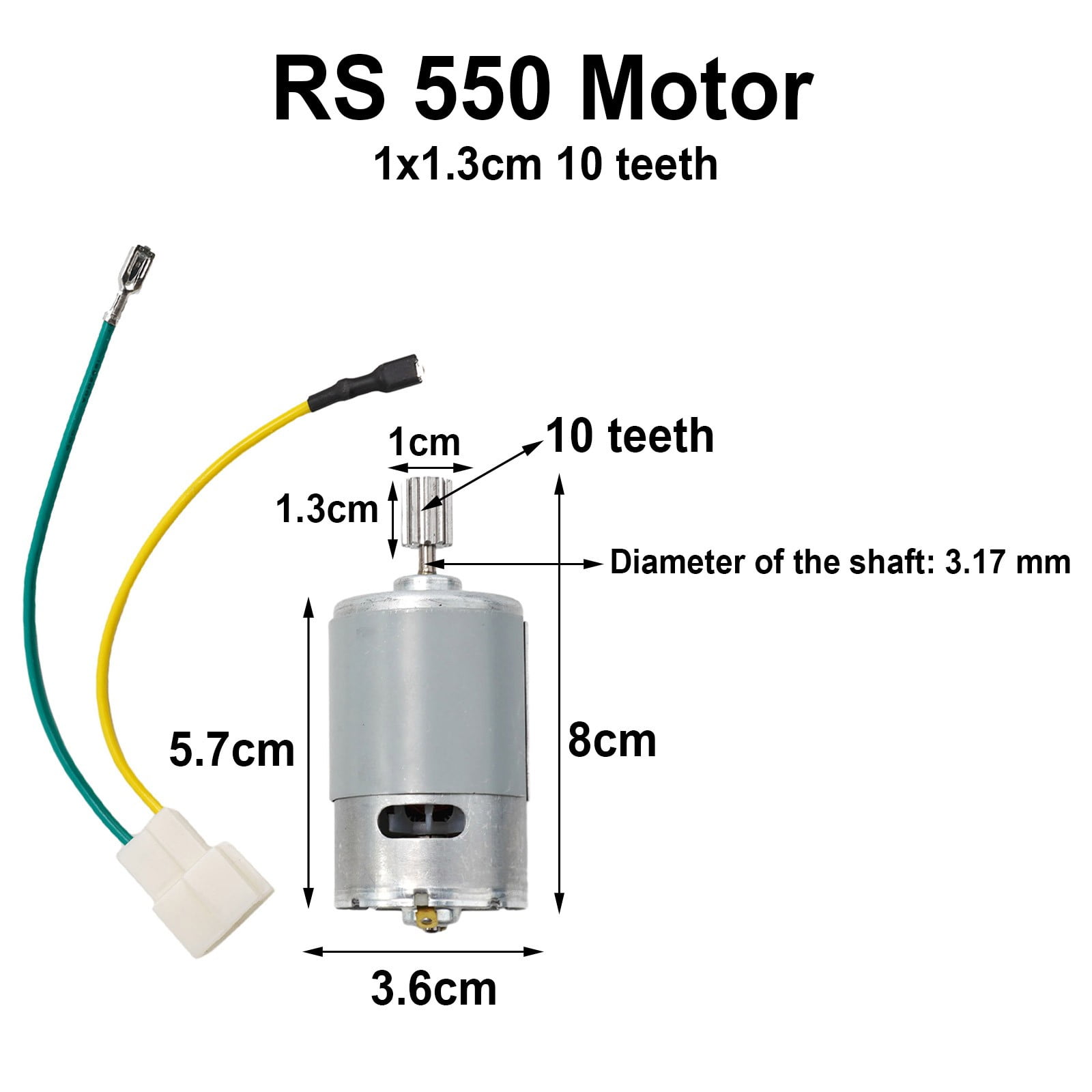 Motors For Kids Electric Car 550 Rs390 Rs380 12V 6V Dl555 24V 10 Teeth ...