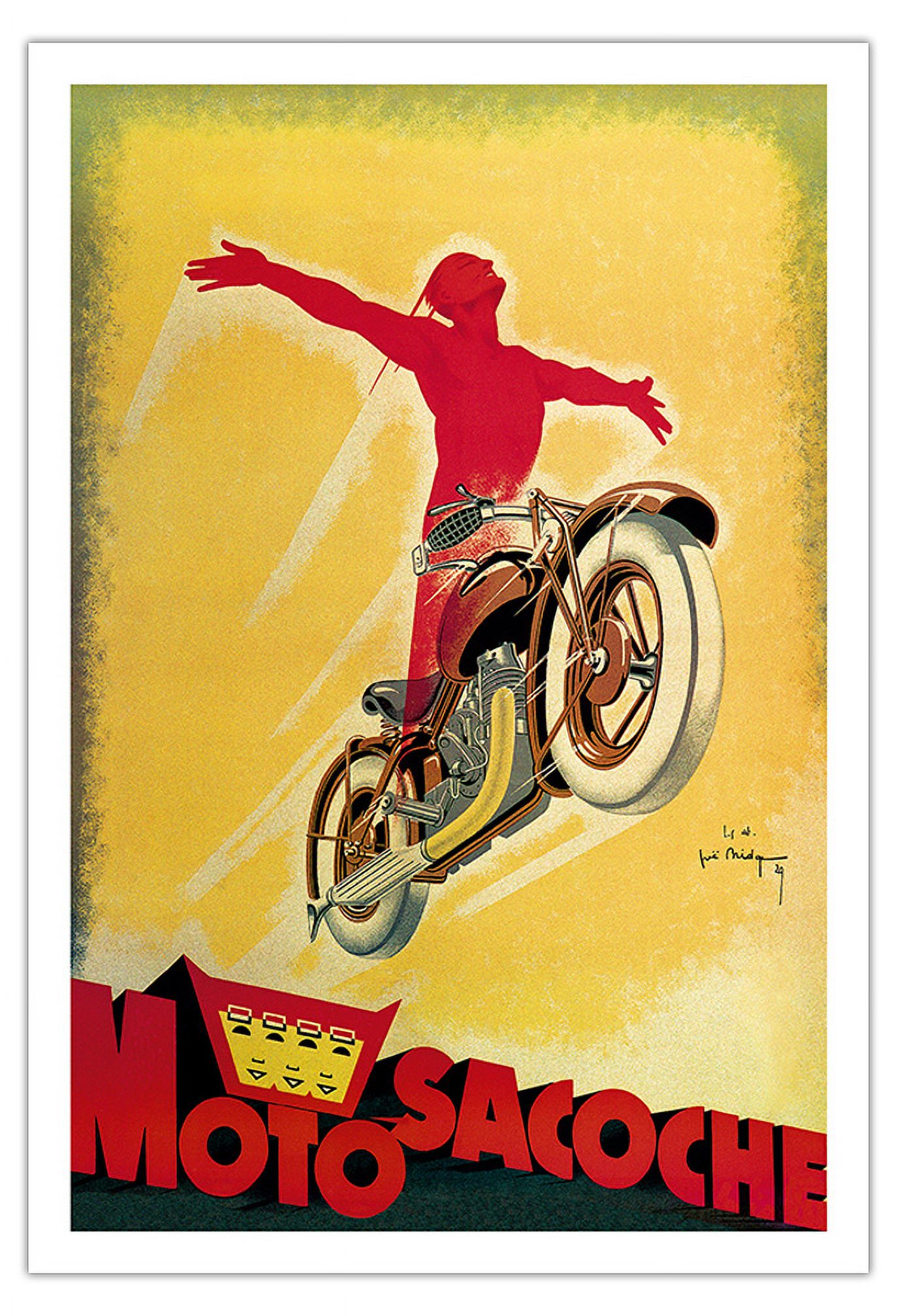 Motosacoche - Swiss Motorcycle Company - Vintage Advertising Poster by ...