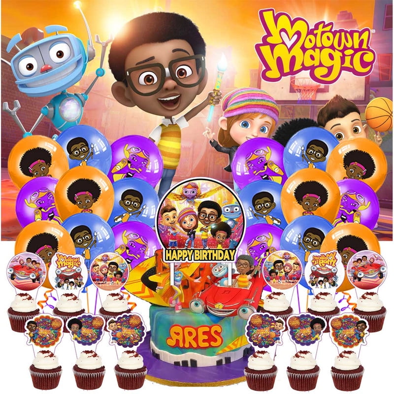 Motown Magic Birthday Latex Balloons Party Supplies Kit Decor Banner ...