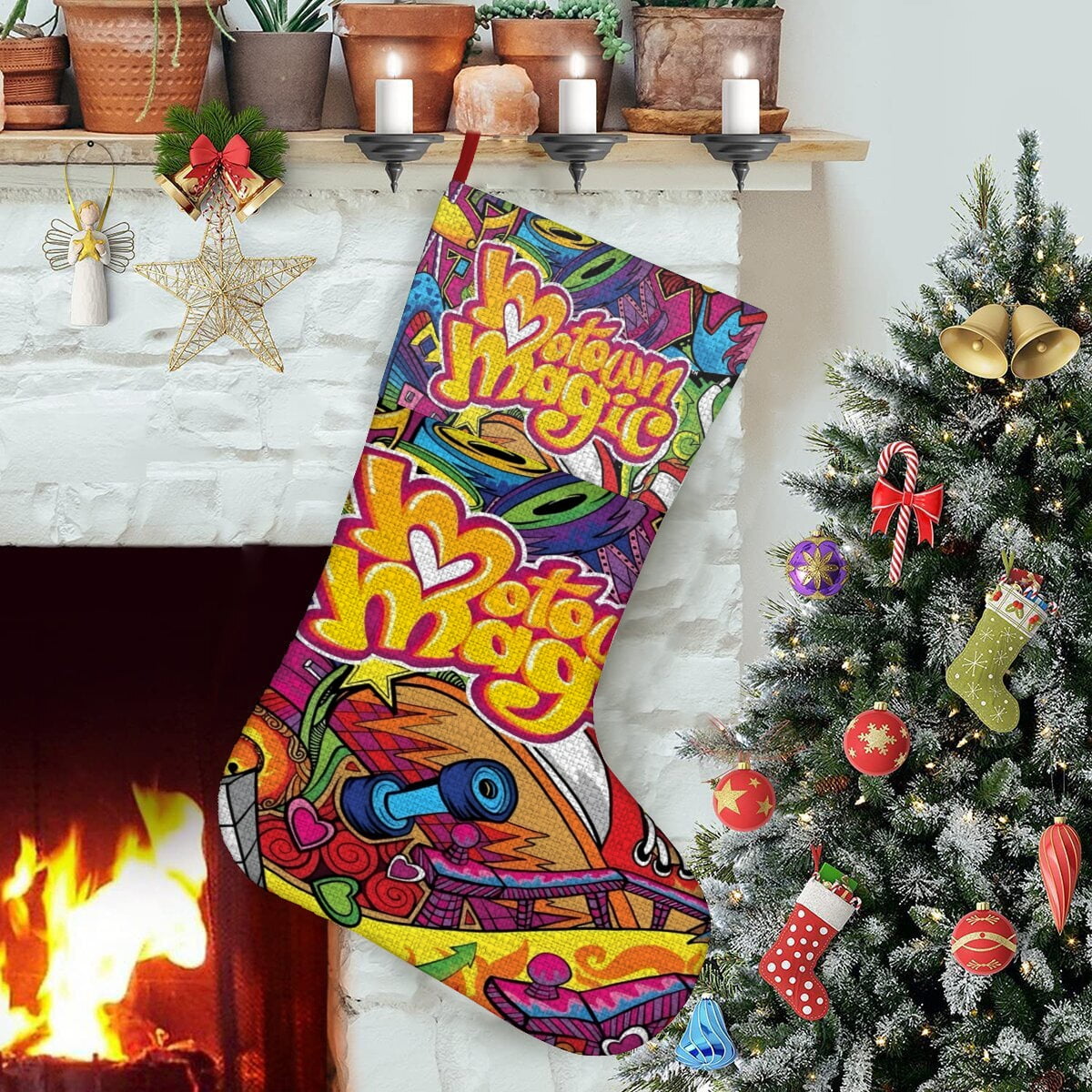 Motown Magic Themed Christmas Socks - Walmart.com