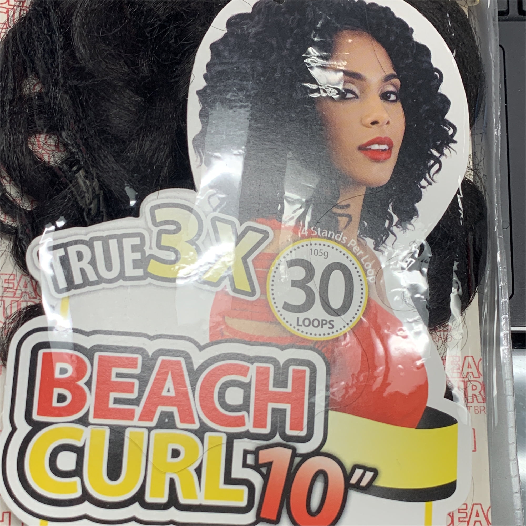 Motowntress 10" 3x Pk Crochet Locking Loop Beach Curl - #2 Locking Loop ...