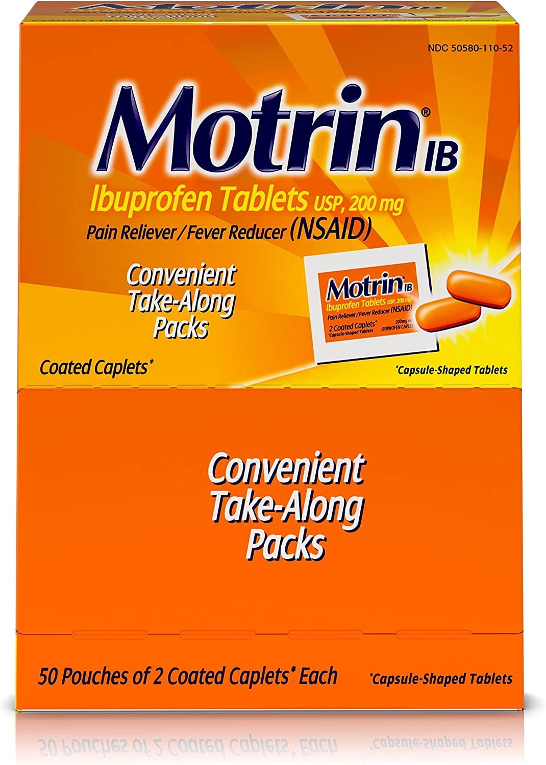 Motrin IB Arthritis Medicine, Ibuprofen 200mg Tablets for Fever, Muscle ...