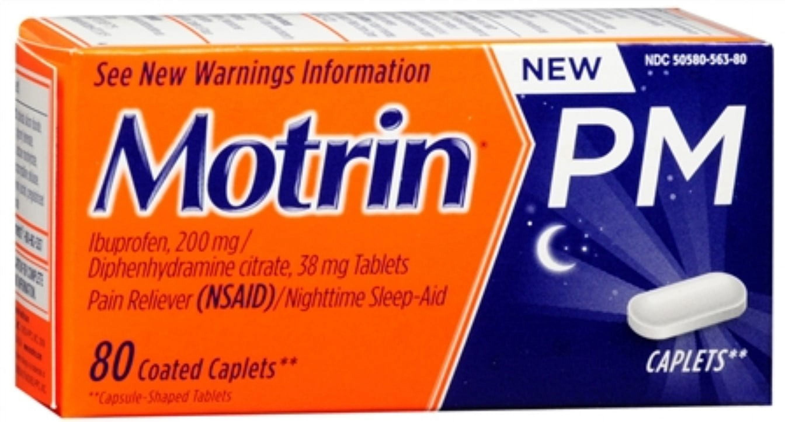 Motrin PM Coated Caplets 80 Caplets (Pack of 2) - Walmart.com
