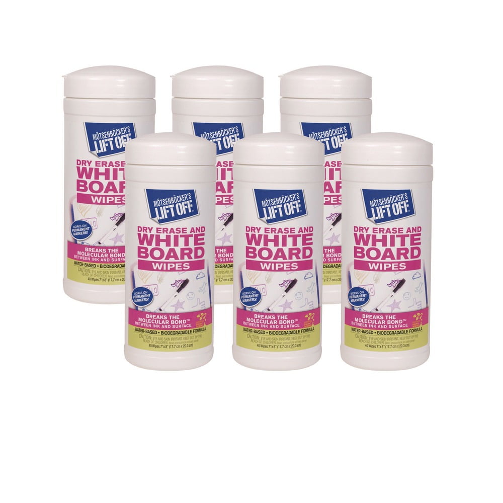 Motsenbocker'S Lift-Off Dry Erase Cleaner Wipes Cloth 7 x 12 30 ...