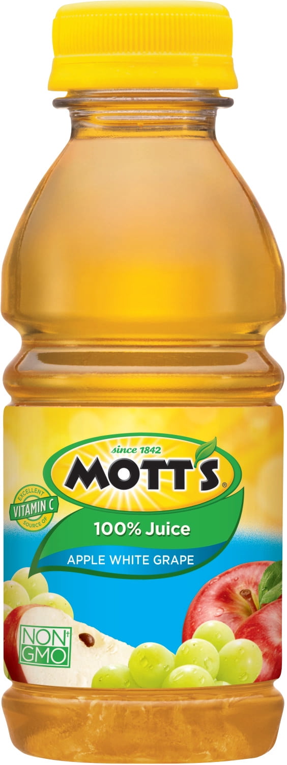 Mott's 100% Juice, Apple White Grape, 8 Fl Oz, 6 Count (Pack of 4 ...