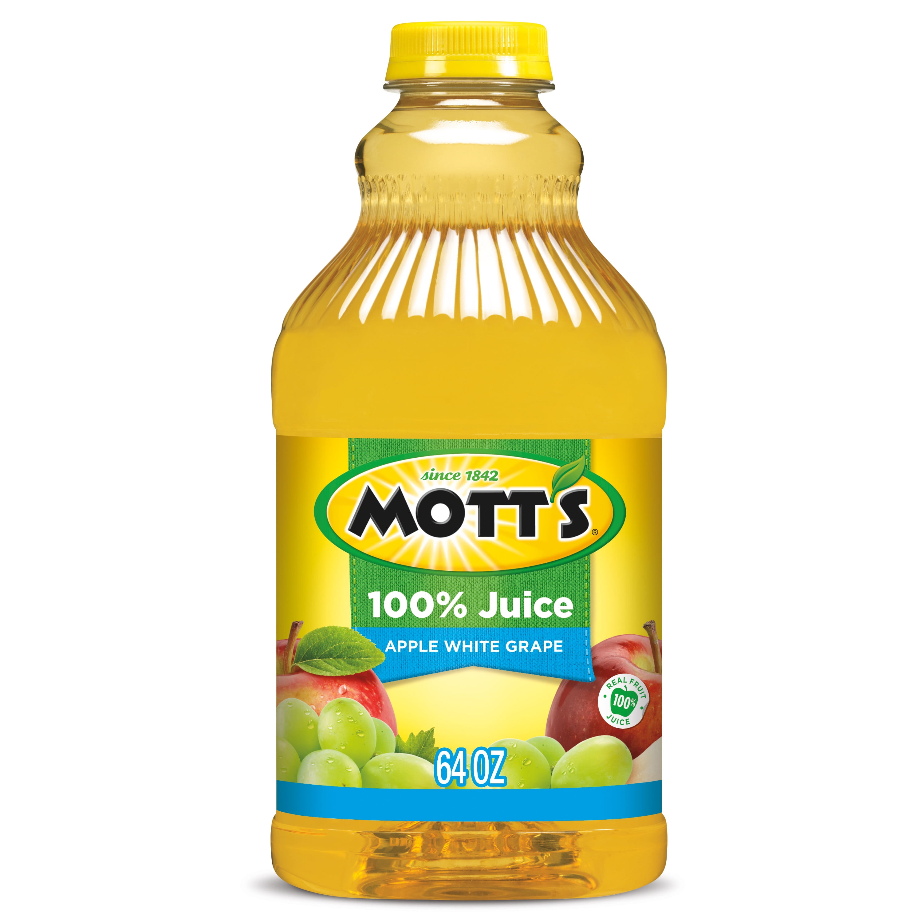 Mott's 100% Juice Apple White Grape Juice, 64 Fluid Ounce, Bottle ...