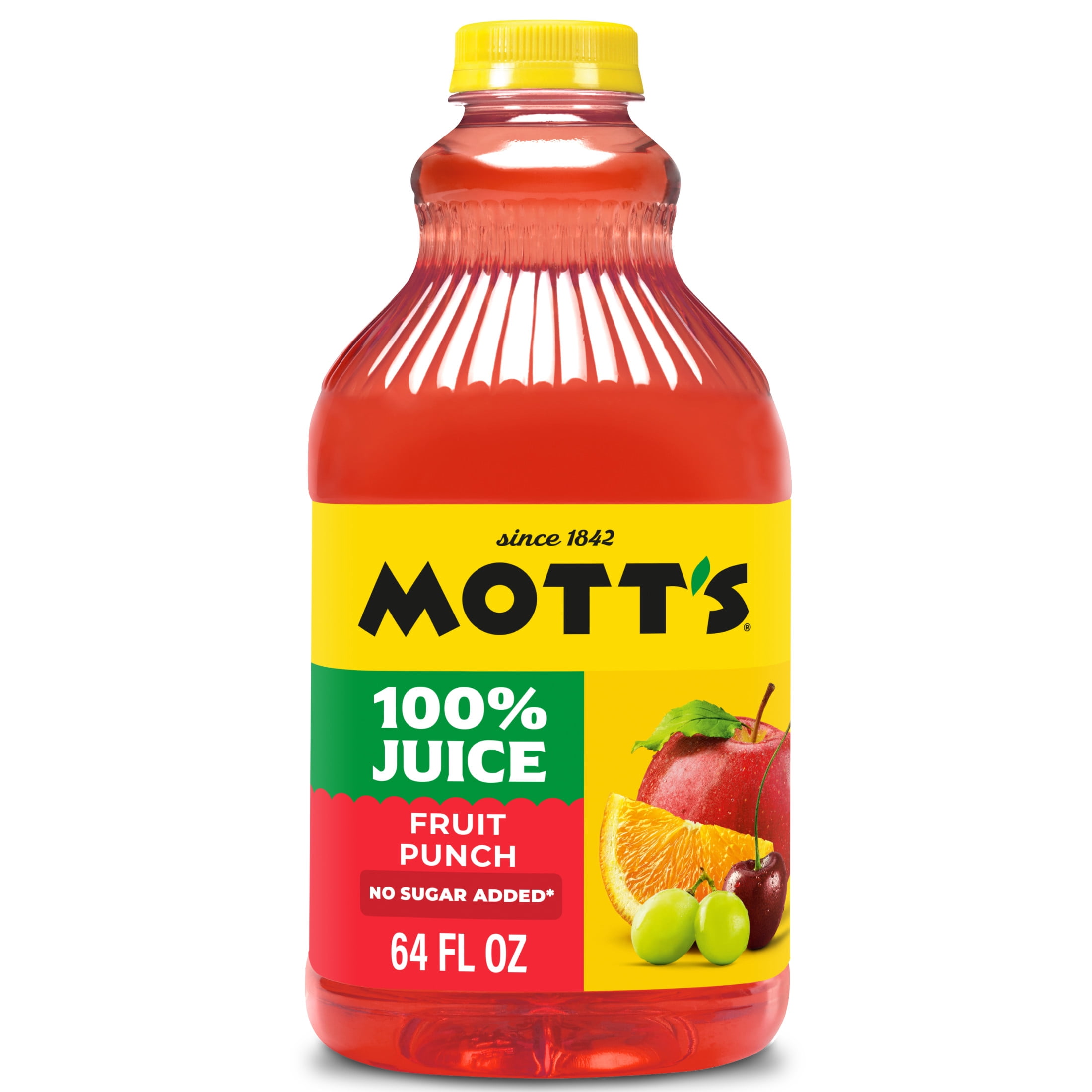 Mott's 100% Juice Fruit Punch Juice, 64 fl oz Bottle - Walmart.com