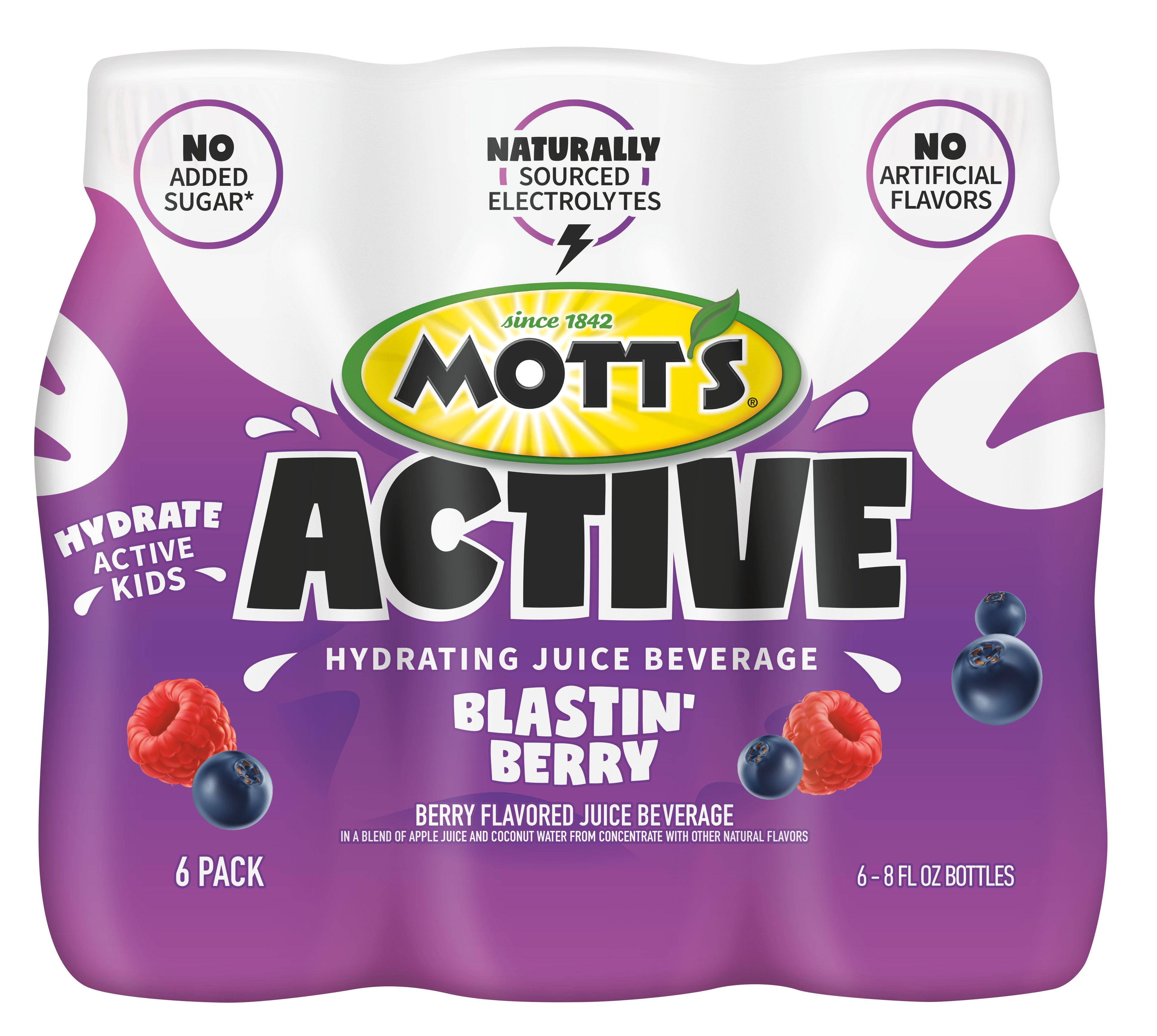 Mott's Active Hydrating Juice Beverage 6 pk Bottles - Blastin Berry - 8 ...