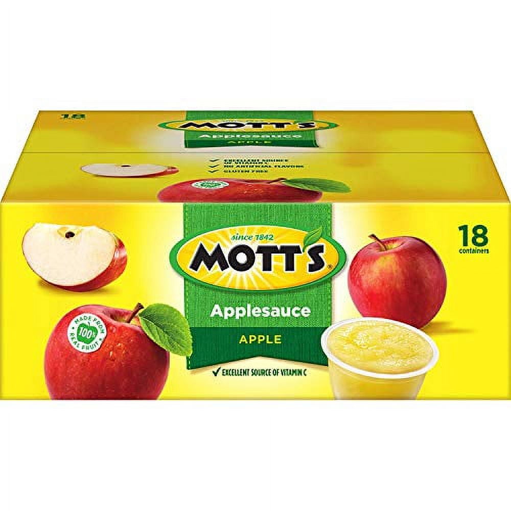 Mott's Applesauce, 4 Ounce Cup, 18 Count - Walmart.com