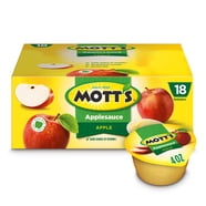 Great Value Unsweetened Applesauce 4 oz Cups - 6 Count - Walmart.com