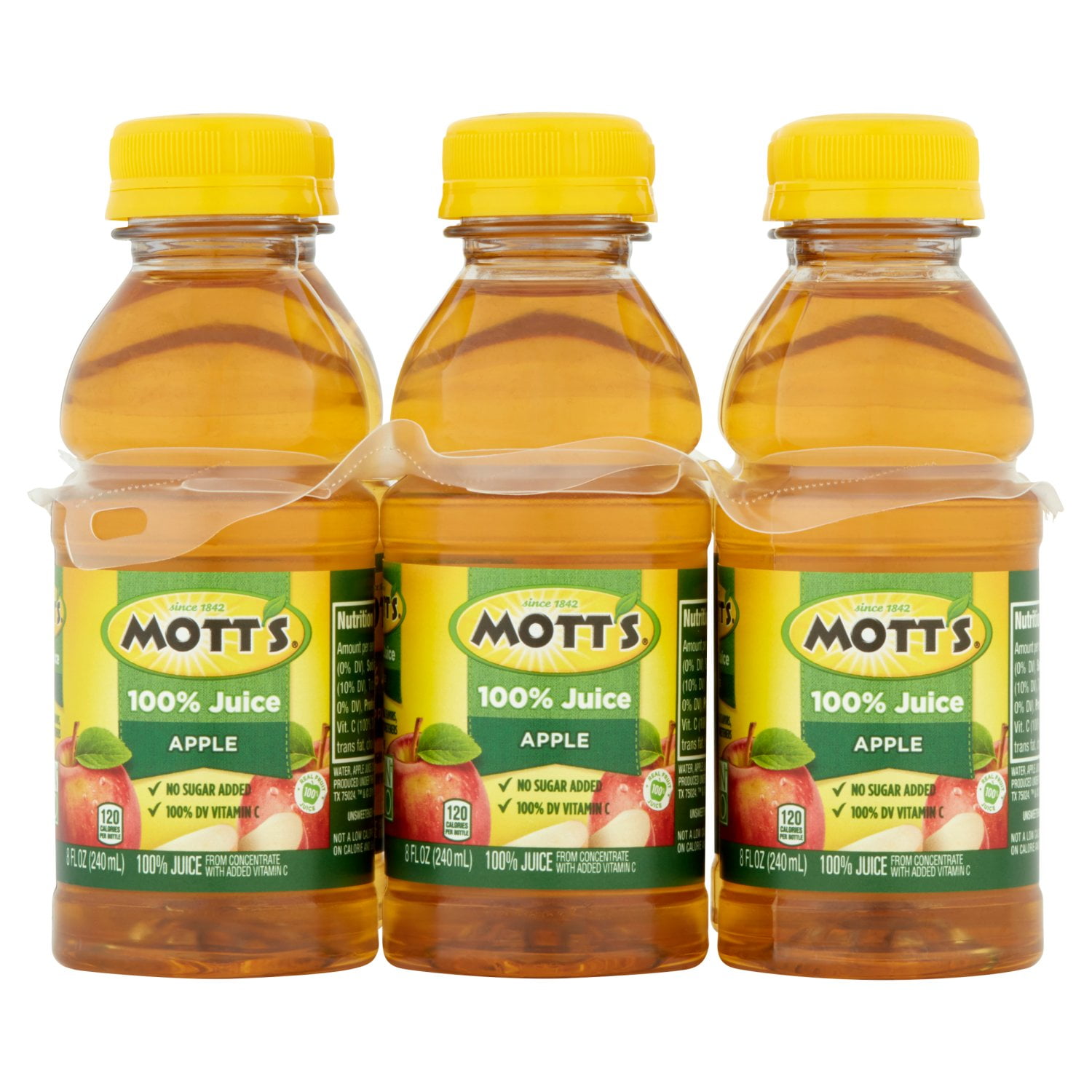 Mott's Juice 100% Apple Original - 6Pk-8 Oz - Walmart.com