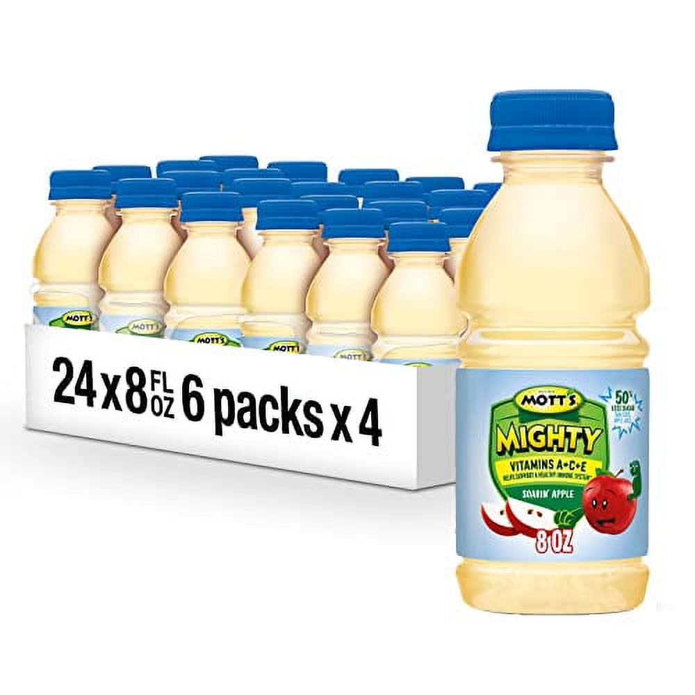 Mott's Mighty Soarin' Apple Juice Drink, 8 Fl Oz Bottles, 24 Count (4 ...