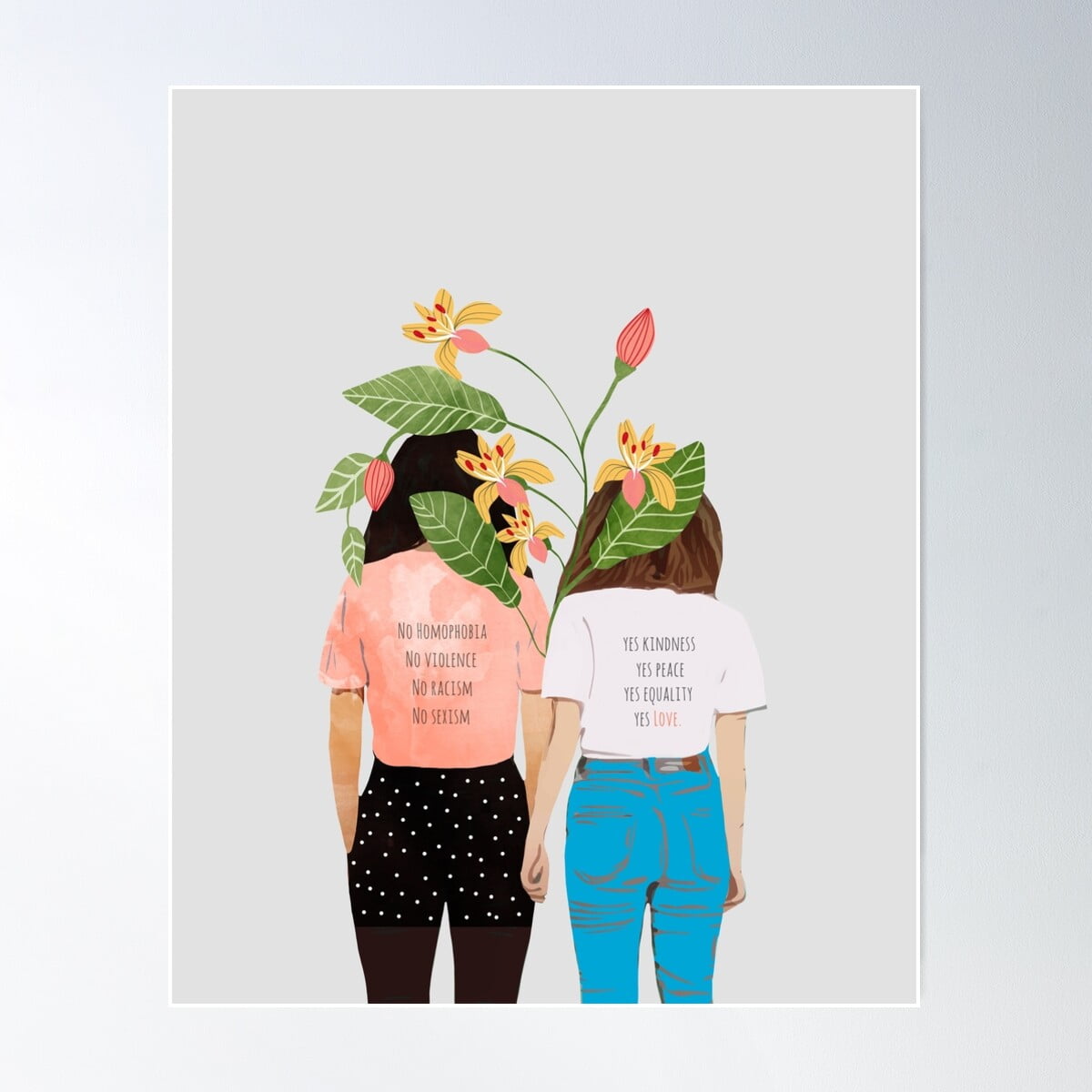 Motto, Anti Racism Empower Women Rights, No Violence Sexism Typography ...