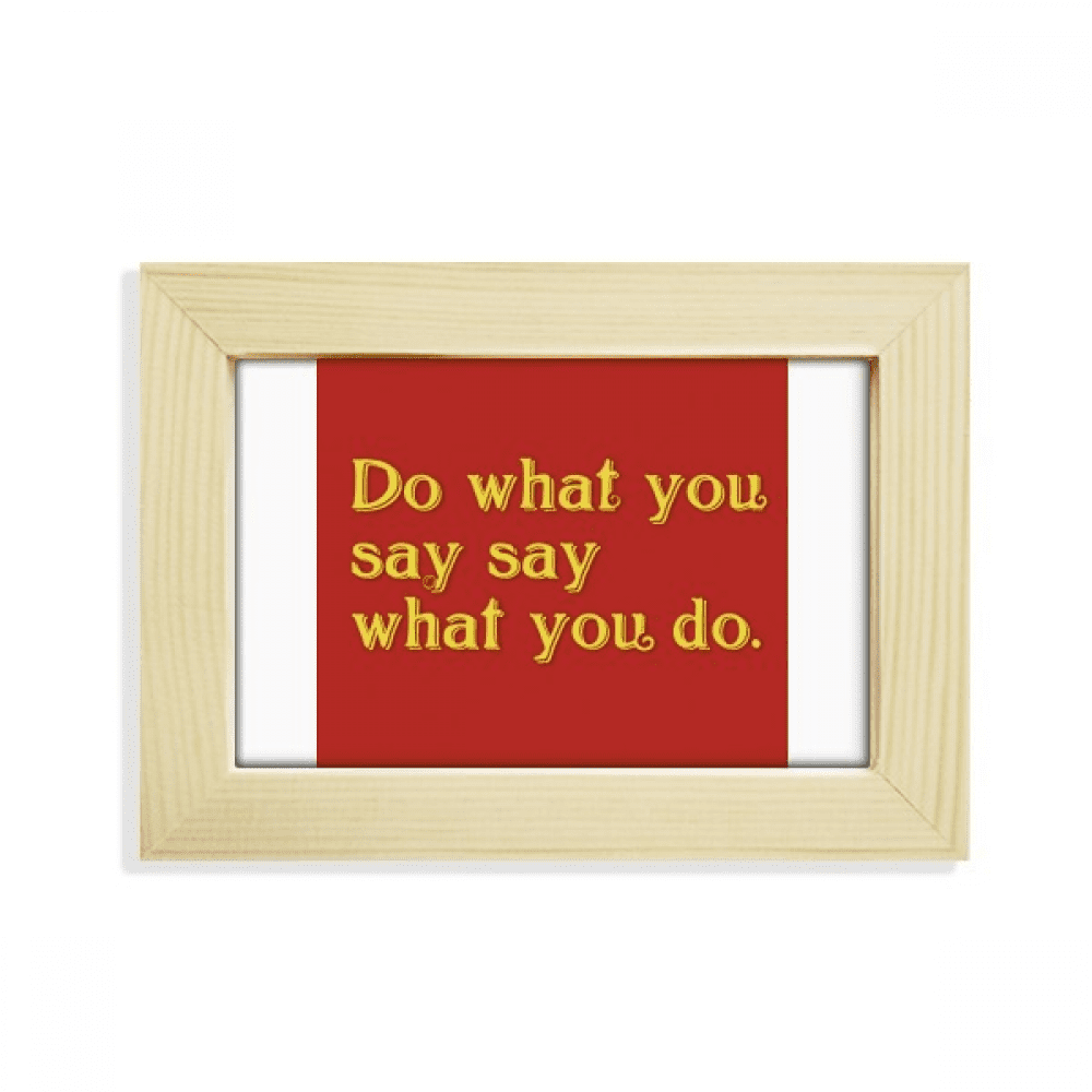 Motto Make Word Come True Desktop Decorate Photo Frame Picture Art ...