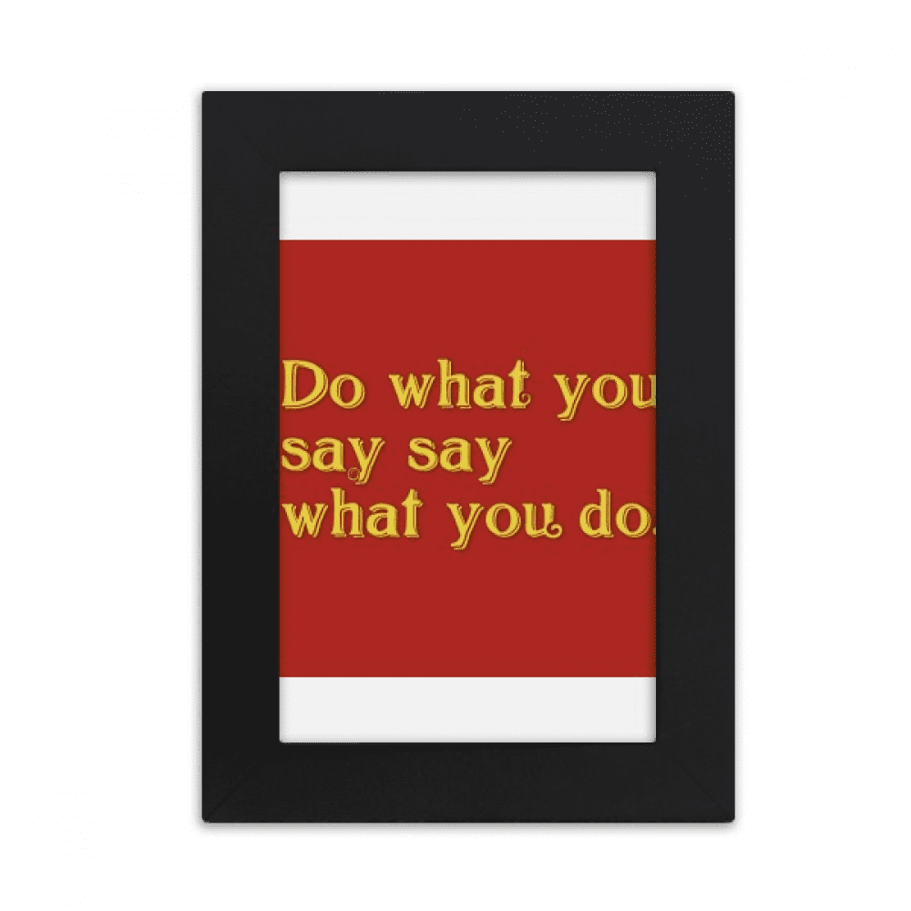 Motto Make Word Come True Desktop Photo Frame Picture Display Art ...