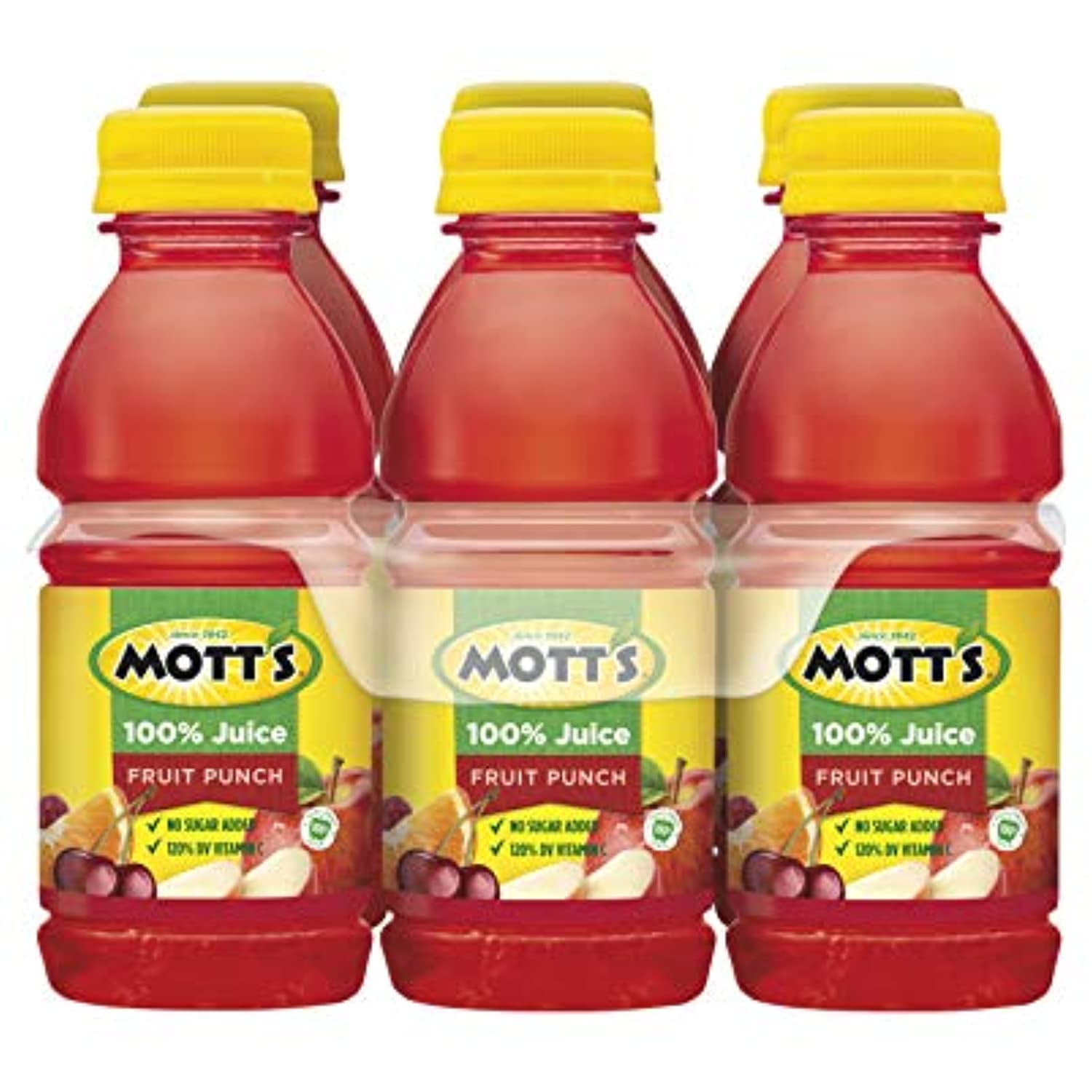 Motts 100% Fruit Punch Juice, 8 Fl Oz Bottles, 6 Pack - Walmart.com