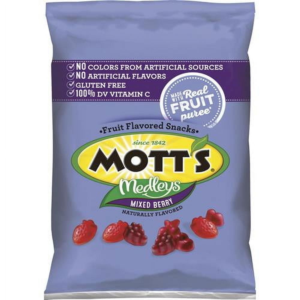 Motts Mixed Berry Fruit Snacks, 1.6 Oz, 144 Count Packaging May Vary ...