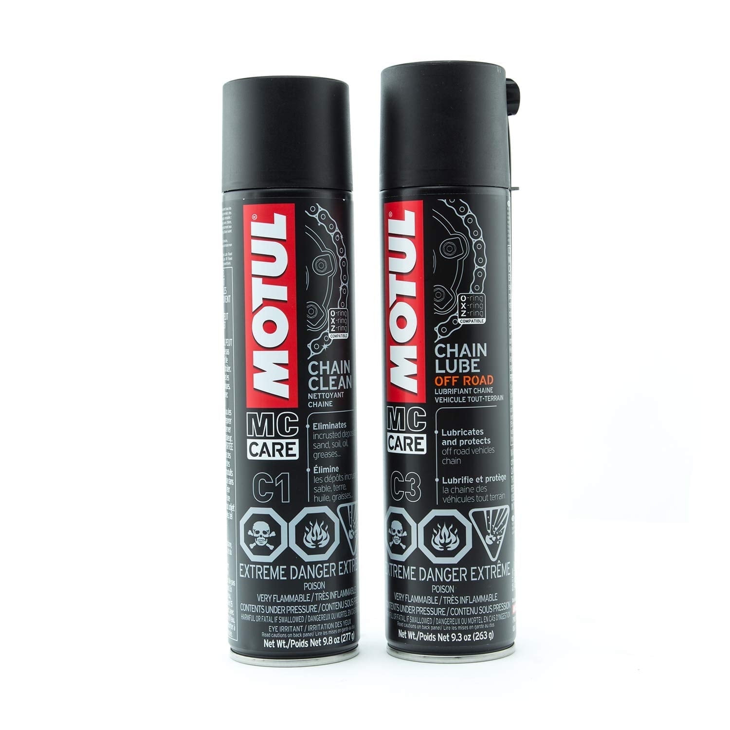 Motul Chain Cleaner and Lube, Cleans and Lubricates Motorcycle Chains ...