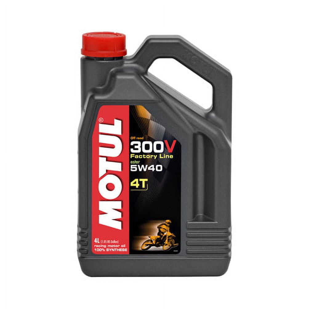 Motul 104135 300V Offroad 4T Competition Synthetic Oil 5W40 4-Liter ...