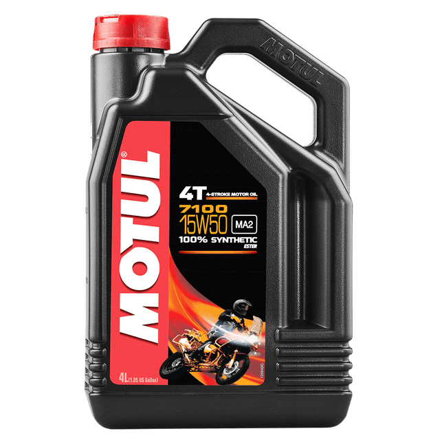 Motul 7100 15W-50 Synthetic Motorcycle Engine Lubricant, API SN, JASO ...