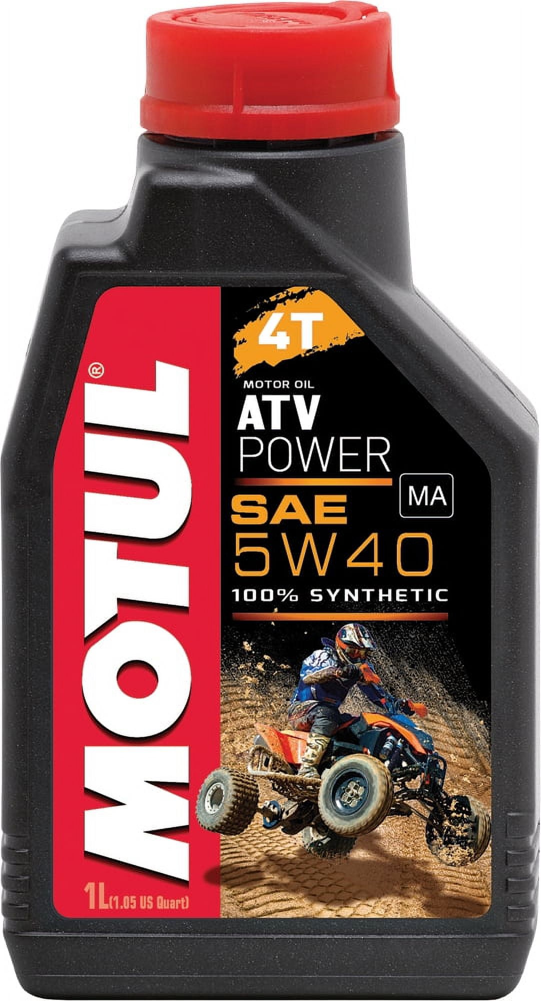 Motul 105897 ATV Power 4T 5W40 Motor Oil 1L - Walmart.com