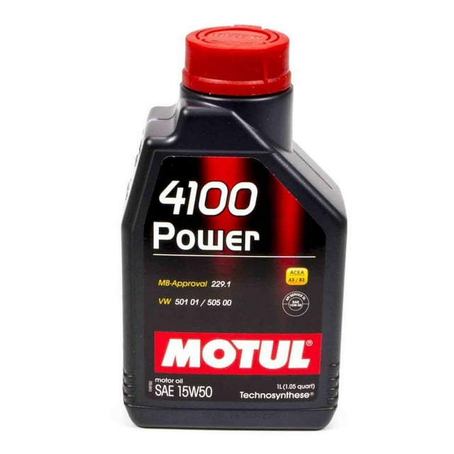 Motul 4100 Power Motor Oil 15W50 - 1 Liter - Walmart.com
