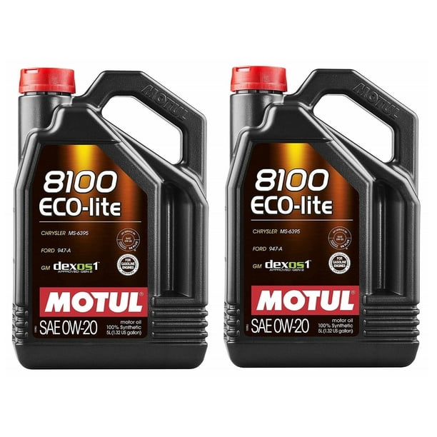 Motul 8100 ECO-LITE 0W20 - 10 Liters - Fully Synthetic Engine Motor Oil ...