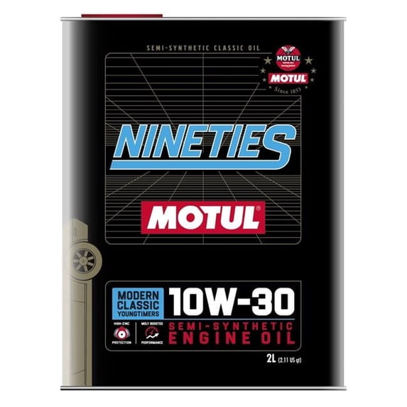 Motul Classic Nineties Semi-Synthetic Engine Oil 10W30 - 2 Liter ...