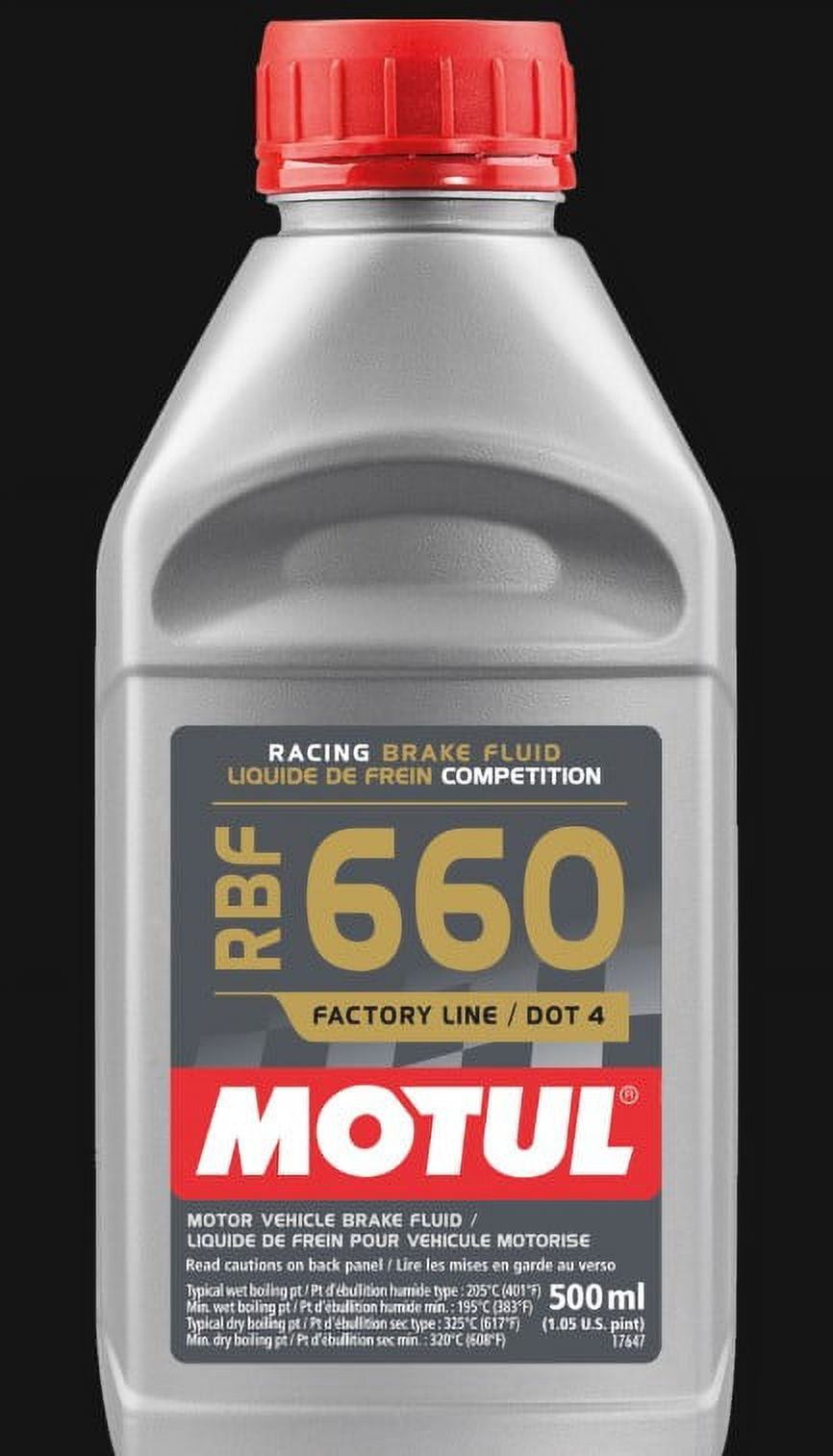 Motul RBF 660 - Racing DOT 4 Brake Fluid 500ml (Single) - Walmart.com