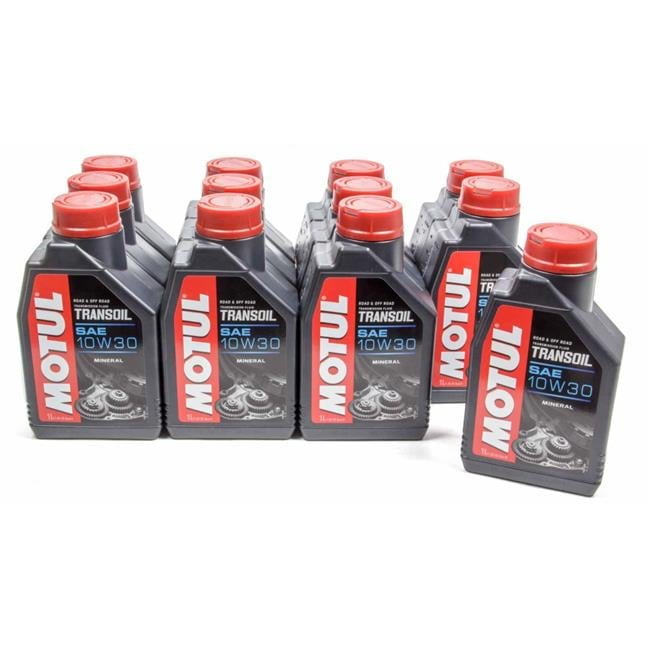 Motul USA MTL105894-12 10W30 Conventional Transoil Motor Oil - 1 Liter ...