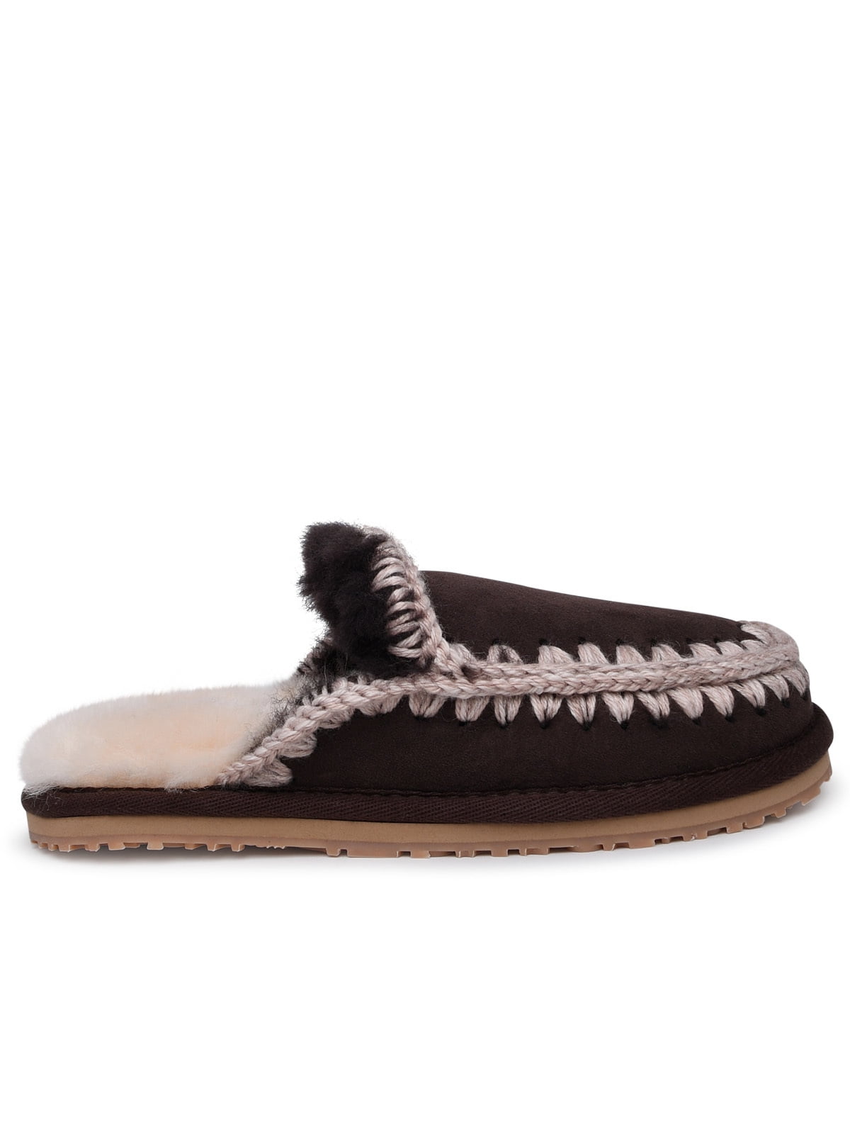Mou Woman Eskimo Brown Sheepskin Slippers - Walmart.com