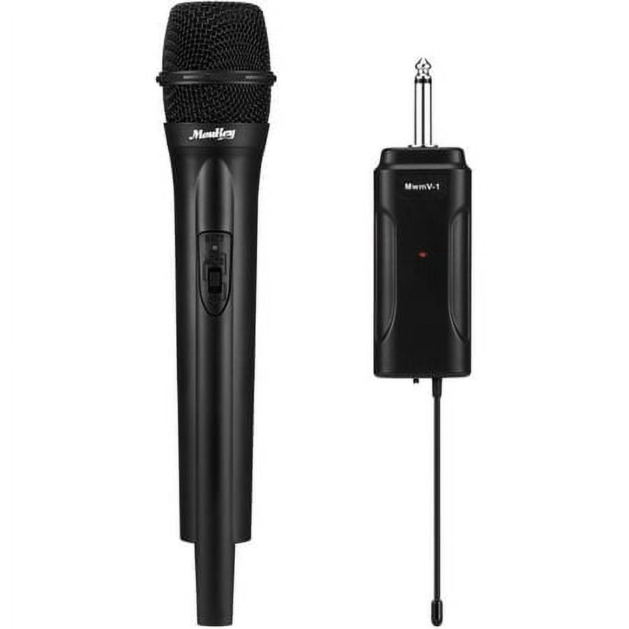 Moukey Microphone Dynamic Handheld Mic 211Mhz, VHF Singing Cordless ...