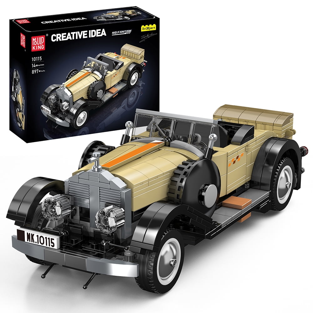 Mould King 10115 Classic Cars Building Kits, MOC Vintage Car Model ...
